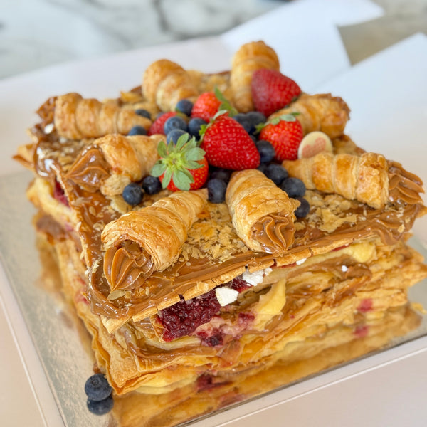Mil Hojas Slab Cake (Mille-feuille) - Bakealicious By Gabriela